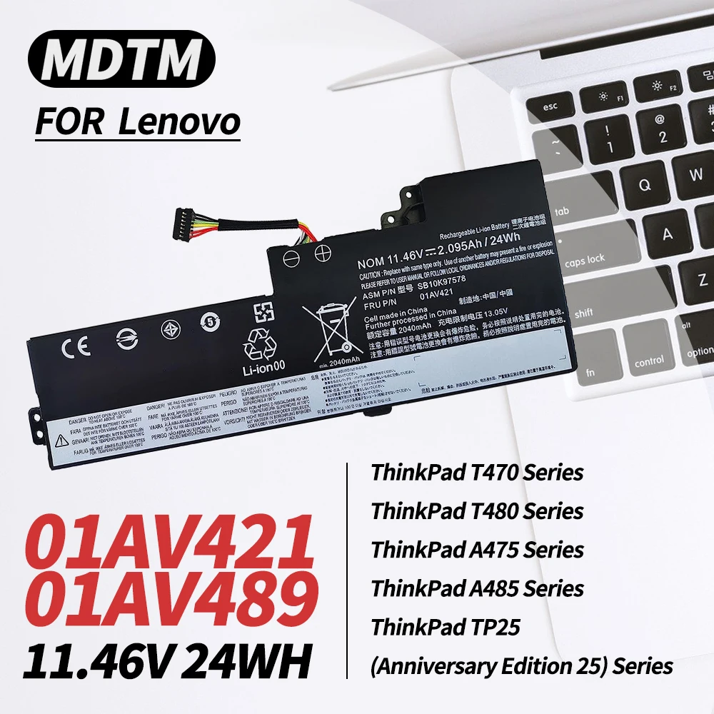 01AV421-01AV419-T470-T480-Battery-for-Lenovo-ThinkPad-A475-A485-TP25 ...