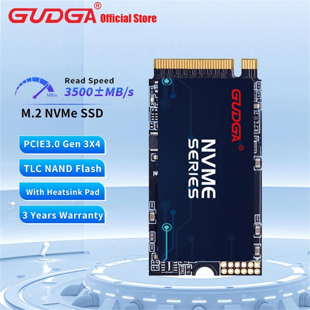 GUDGA M2 NVMe PCIe 3.0 X4 SSD 512GB 1TB 128GB 256GB Ssd Unidad de estado sólido 3500mb / s Disco ...