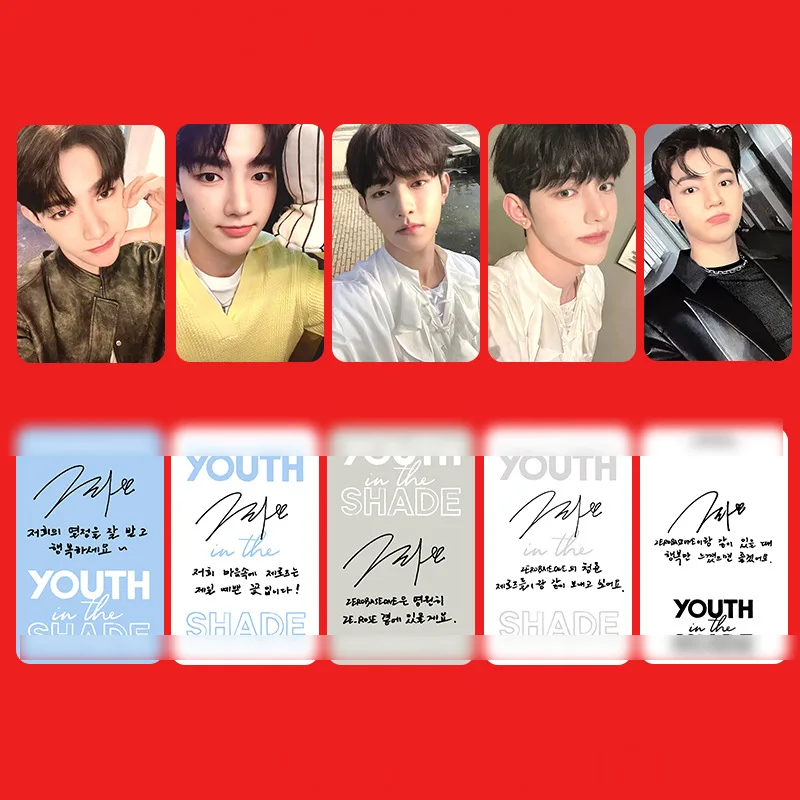 ZEROBASEONE-Album-Youth-In-The-Shade-Photocards-ZhangHao-Jiwoong-5pcs-Personal-Postcards-ZB1 ...