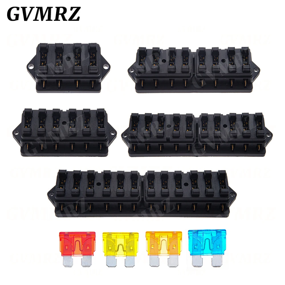 4/6/8/12 Way Car Fuse Box Car Fuse Holder Car Truck Auto Blade Fuse Box ...