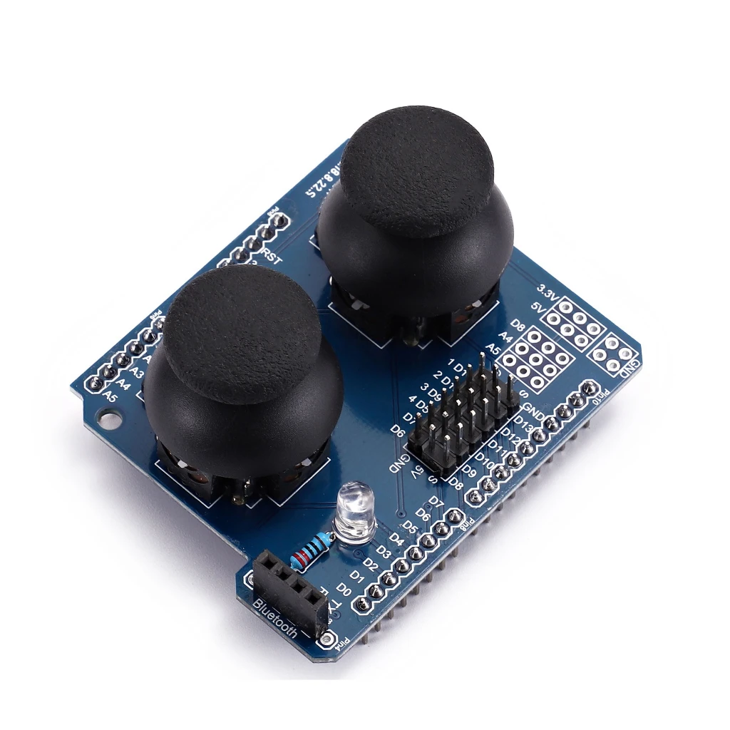 Electronic Building Blocks Dual-Channel PS2 Game Joystick Button Module ...