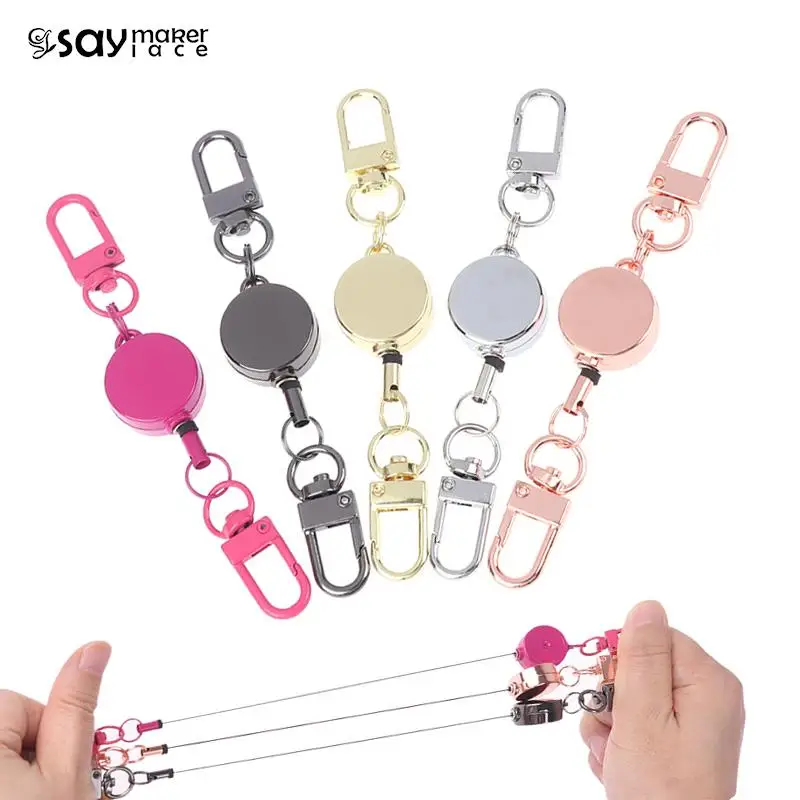 Anti-theft-Retractable-Key-Holder-Metal-Easy-to-pull-Buckle-Rope ...