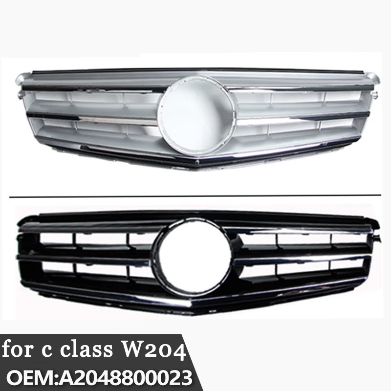 Front-Bumper-Grille-Racing-Grill-Diamond-Style-For-Mercedes-Benz-C ...