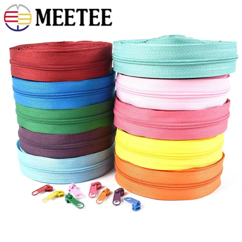 5-10-20Meters-5-Nylon-Coil-Zipper-Roll-with-Slider-Zippers-Tape-for ...