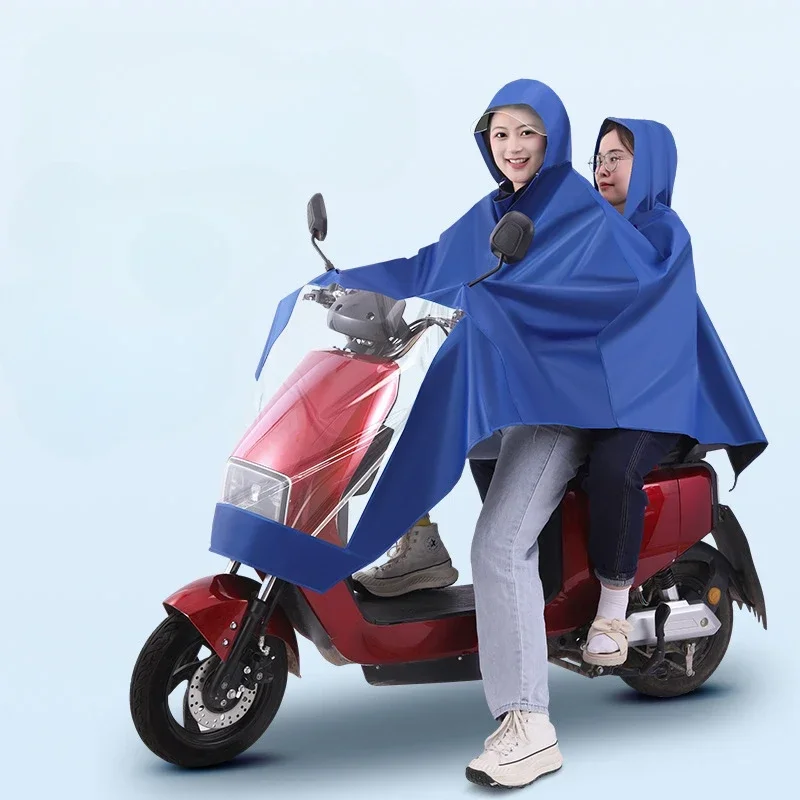 Electric-Bike-Double-Raincoat-Thickened-Lengthening-Oxford-Cloth ...