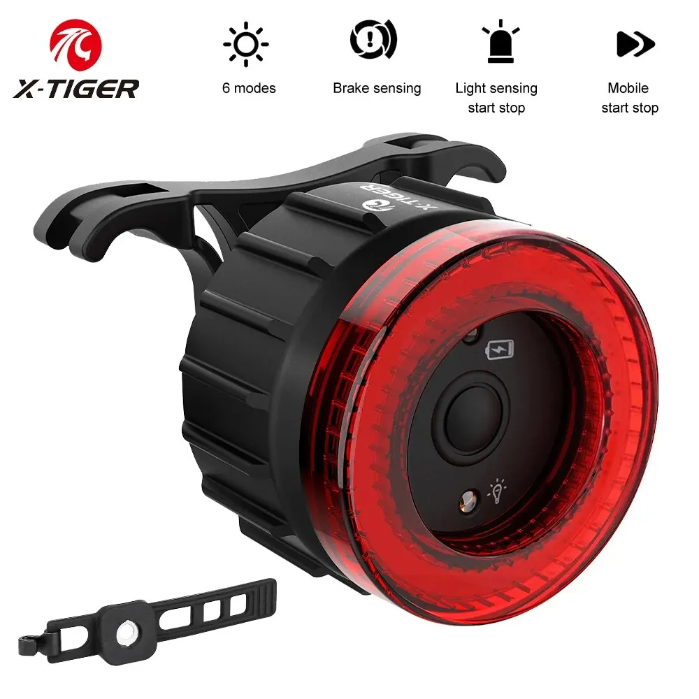 X-TIGER-Smart-Bicycle-Tail-Light-Waterproof-LED-Sensor-Brake-Light ...