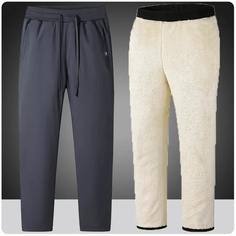 Plus-Size-7XL-8XL-Men-s-Fleece-Winter-Pants-Sherpa-Lined-Active-Joggers-Sweatpants-Drawstring ...