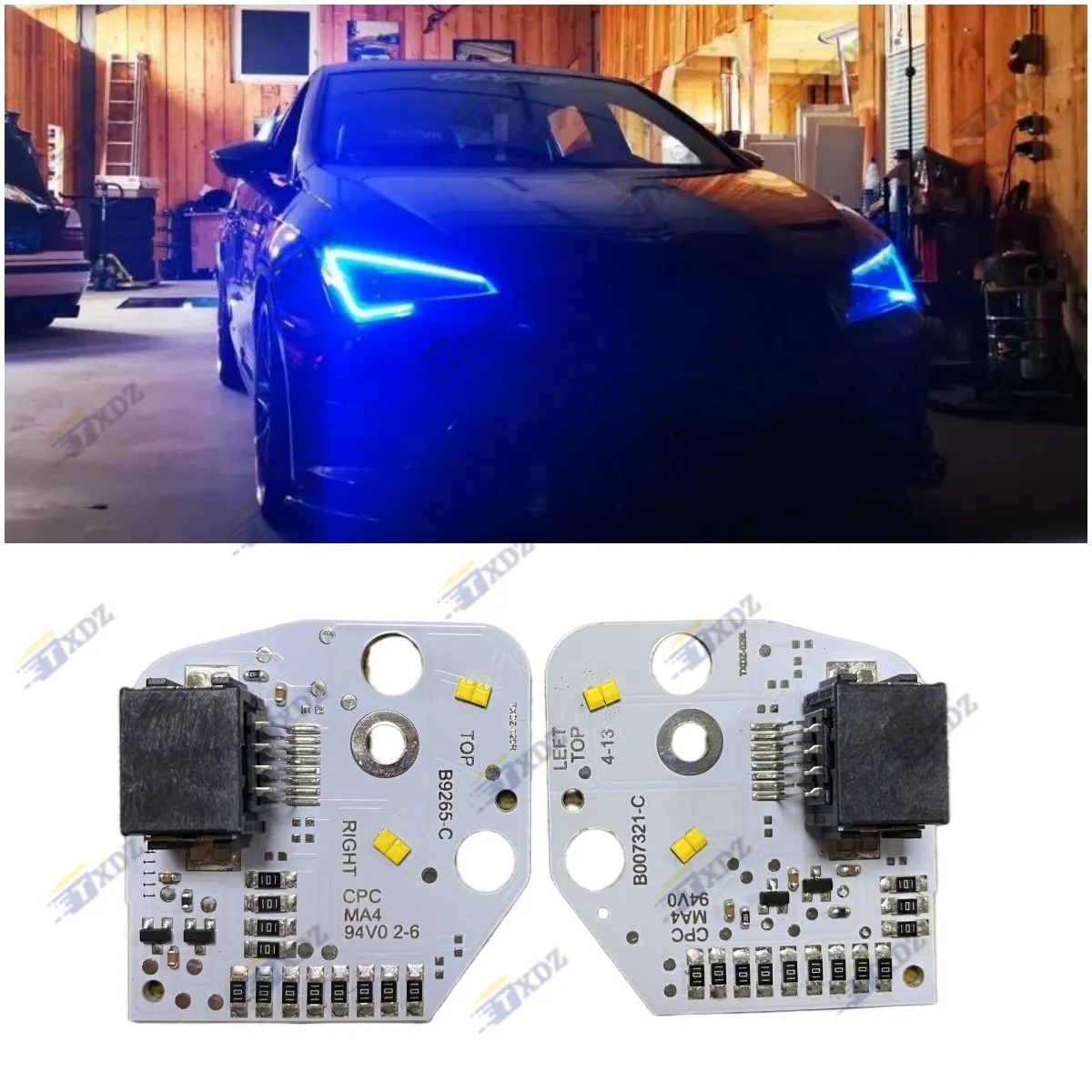 Not RGB Blue DRL LED Board 5F0941475 For 2013 -2016 Seat Leon MK3 5F ...