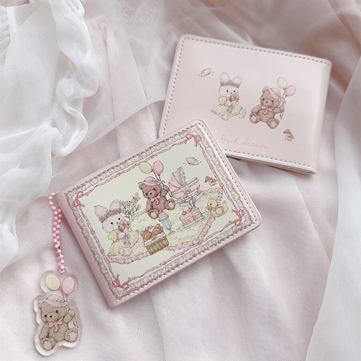 2-card-Slots-Cute-Driver-License-Card-Holder-Cartoon-Rabbit-Bear-Card ...