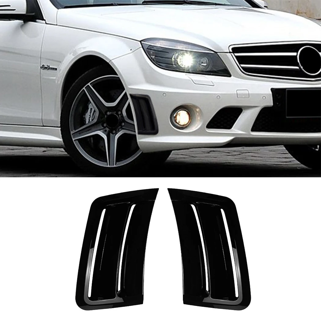 For Mercedes Benz W204 S204 C63 AMG 2007-2010 Front Bumper Spoiler ...