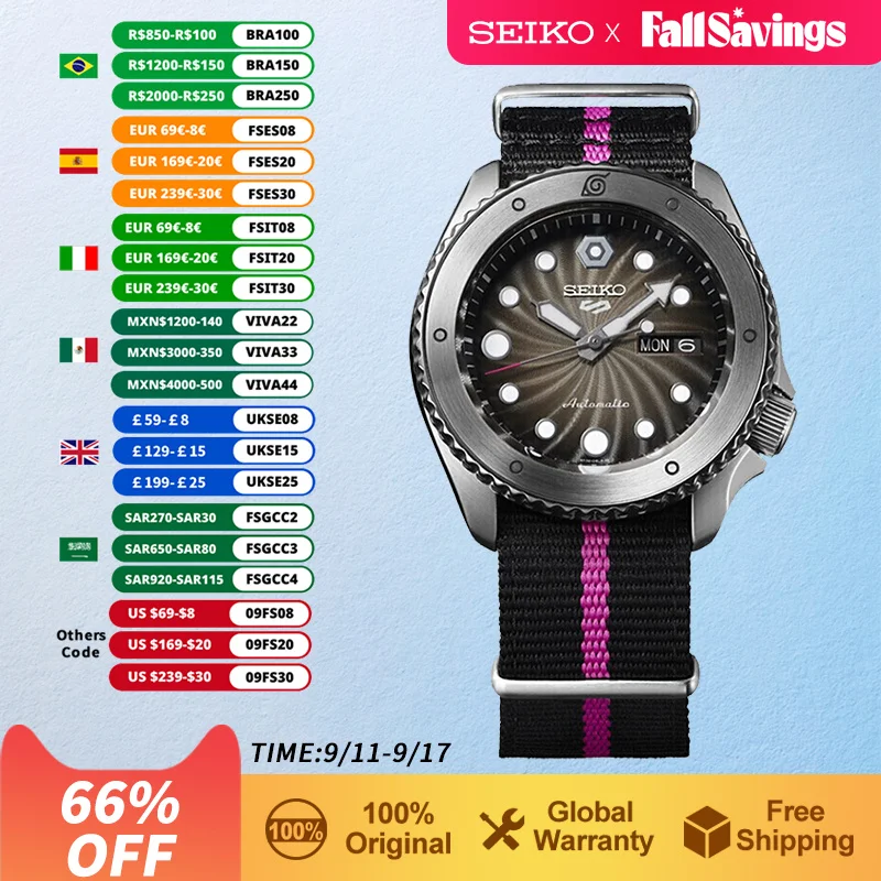 SEIKO-5-Automatic-Mechanical-Watch-10Bar-Waterproof-Luminous-Watches ...