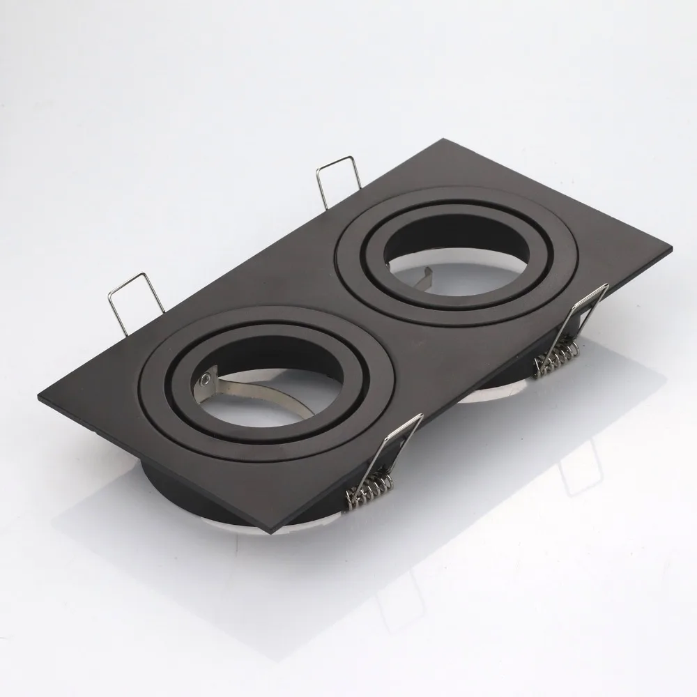 GU10/MR16 Halogen Lamp Holder Base Spot Lighting Fitting Fixture Square ...