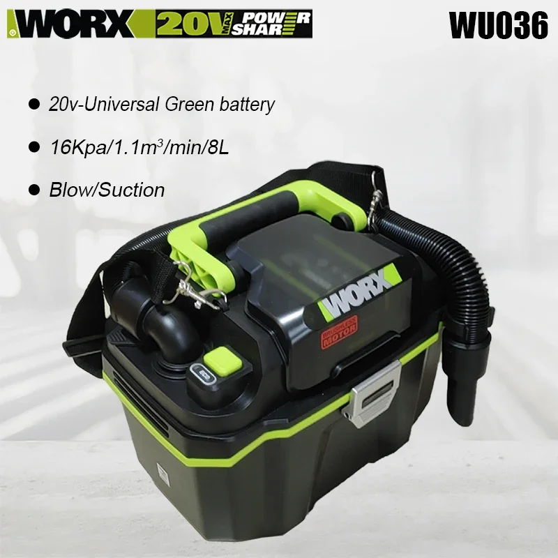 Worx-WU036-Wireless-Vacuum-Cleaner-Rechargeable-20v-Brushless-16KPa-1-1-M3-min-2-Speeds ...