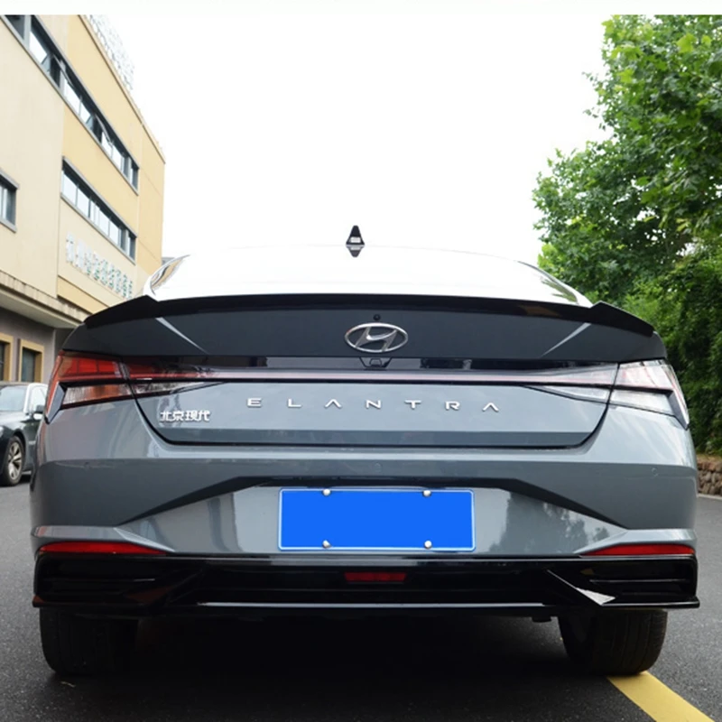 For Hyundai Elantra 2022 High Quality ABS Plastic Rear Roof Spoiler ...
