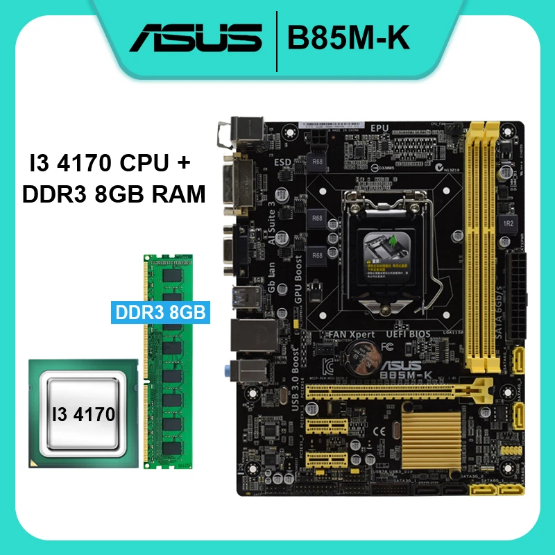 LGA 1150 ASUS B85M-G Motherboard M-ATX B85M-G Systemboard B85M DDR3 For Intel B85 32GB Desktop ...