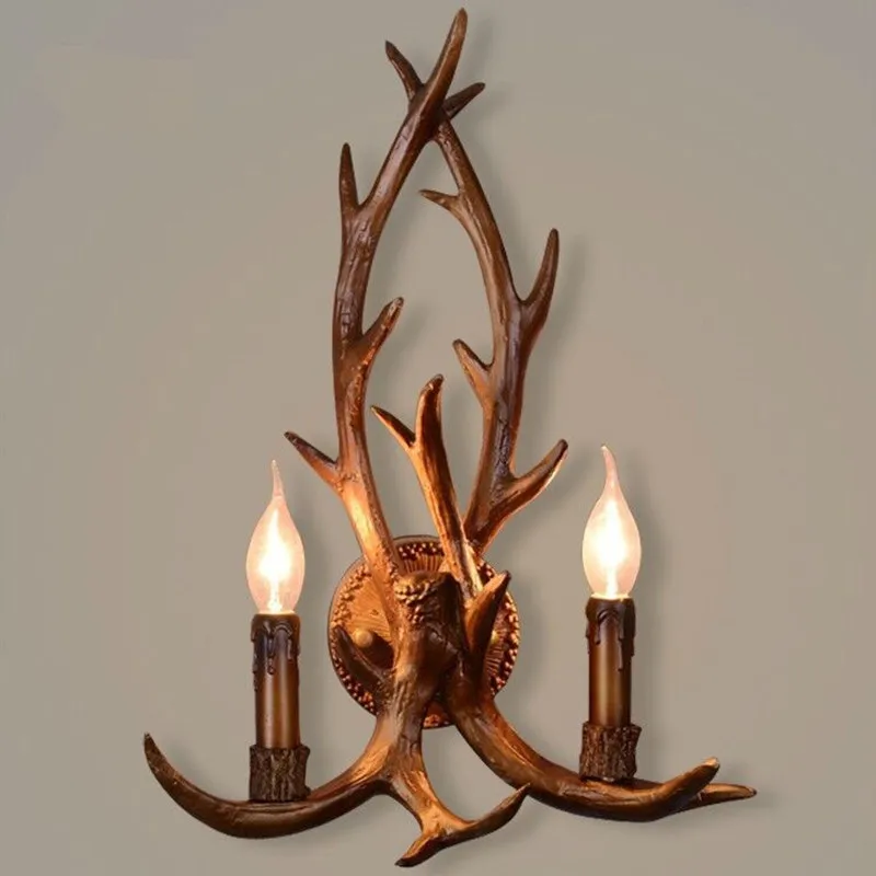 American-retro-led-deer-head-wall-lamp-creative-restaurant-bar-aisle ...