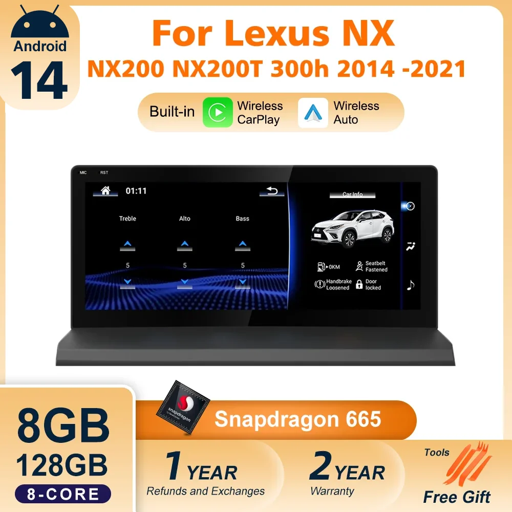 Android-14-8G-128G-For-Lexus-NX-NX200-NX200T-300h-2014-2021-Car-Radio ...