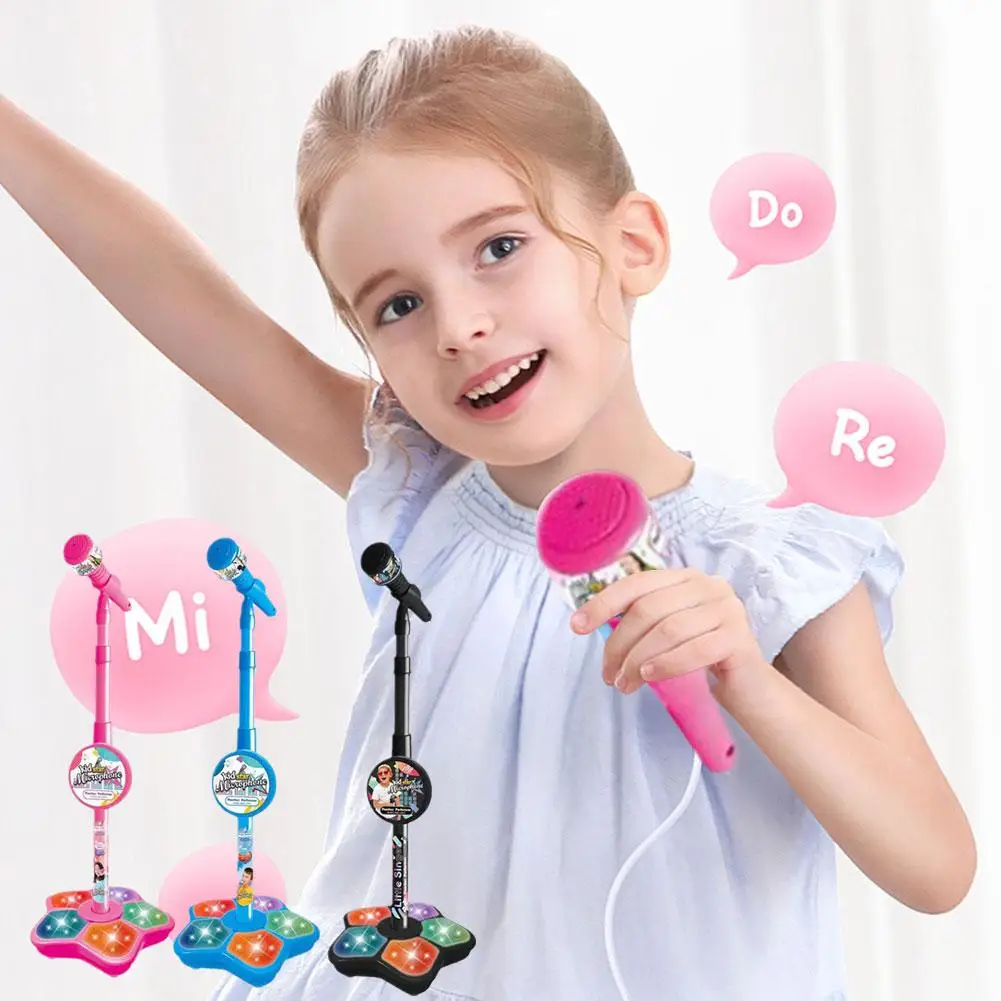 Children-s-Microphone-With-Stand-Simulation-Standing-Singing-Birthday ...