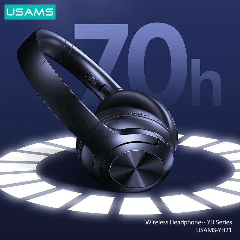 USAMS-Wireless-Headphones-Bluetooth-5-3-Sport-Earbuds-Over-the-Ear-40mm ...