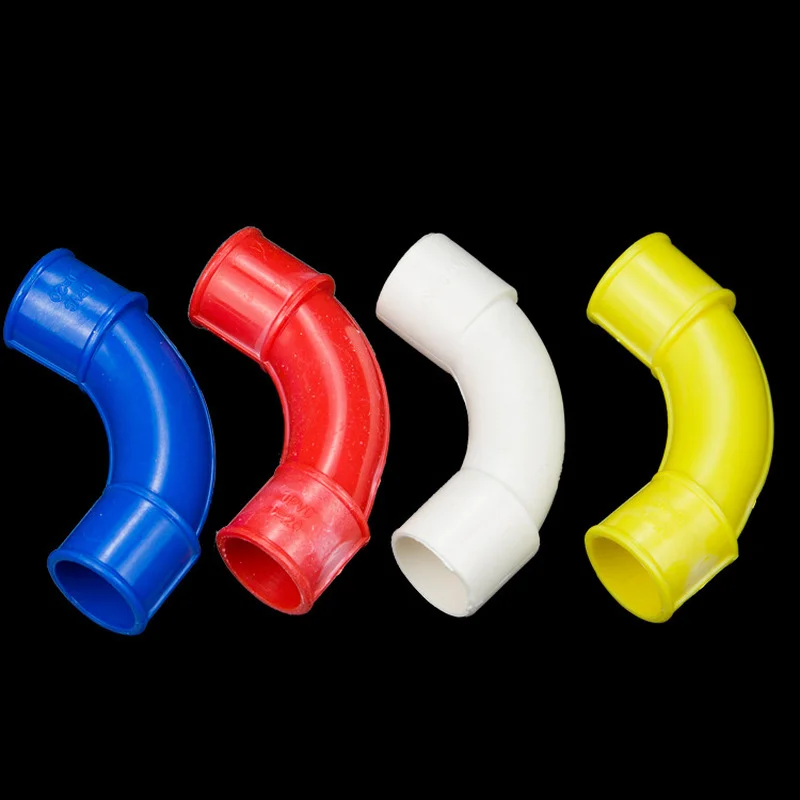 16mm-20mm-PVC-Wire-Pipe-Fittings-Elbow-Plastic-Fixed-Water-Pipe-Moon ...