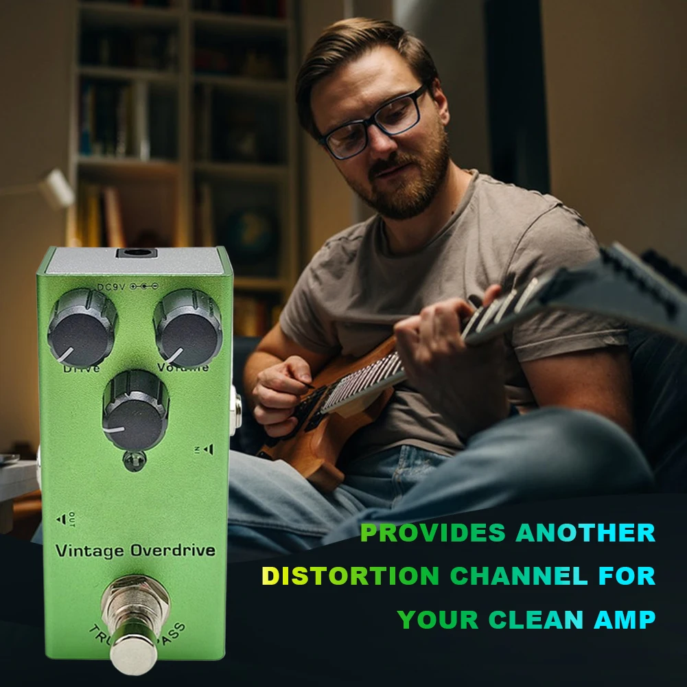 Guitar Effects Pedal Overdrive-Distortion-Chorus-Tremolo-Delay Pedal