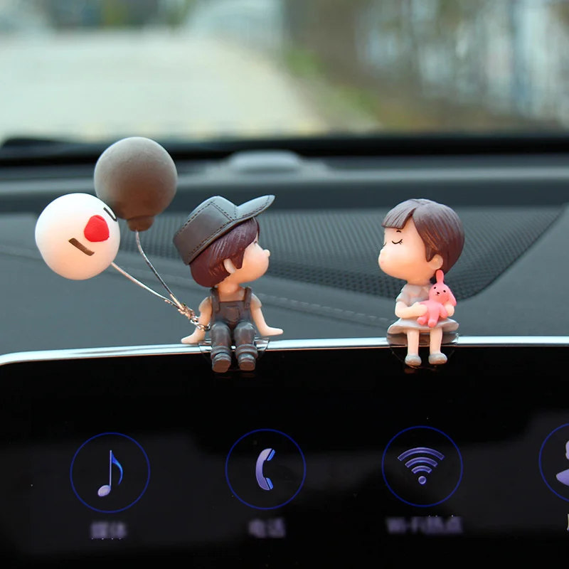 Car-Decoration-Cute-Cartoon-Couples-Action-Figure-Figurines-Balloon ...