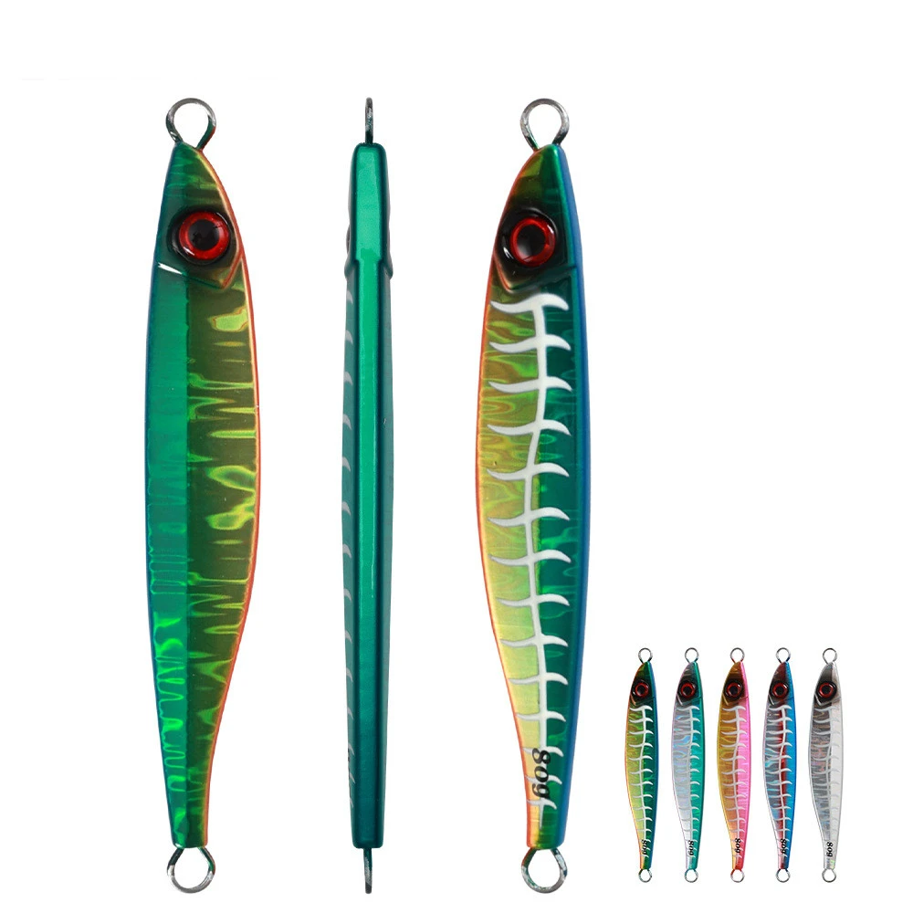 Mavllos Metal Jig Bait Lure 40g 60g 80g 100g Saltwater Deep Sea Slow ...
