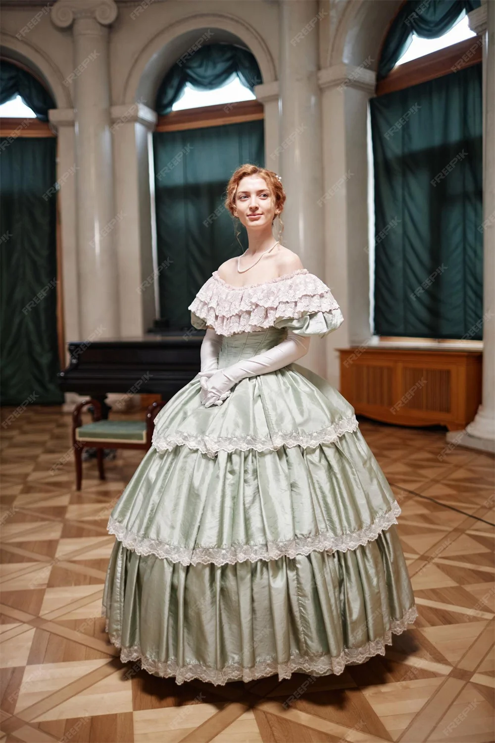 Renaissance Southern Belle Costume Vintage Victorian Prom Dress 1860s ...