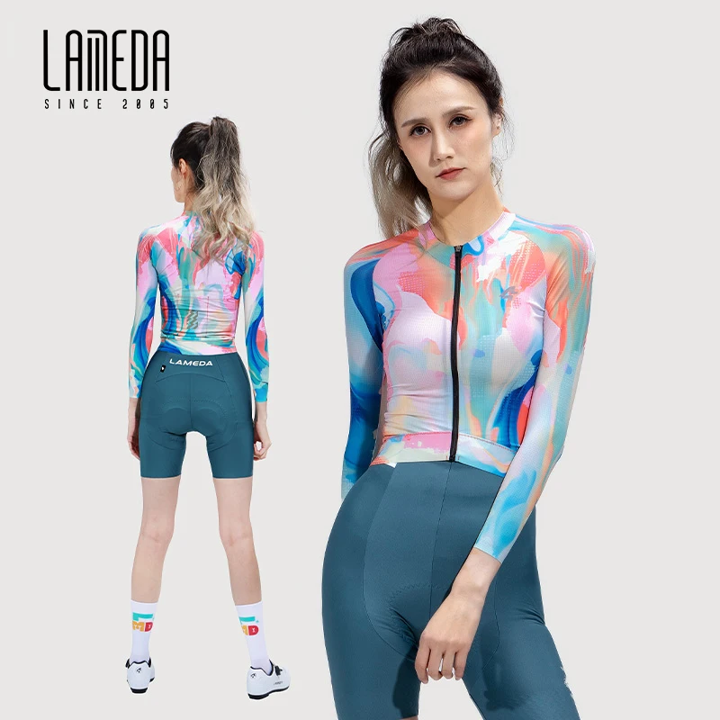 LAMEDA-New-Professional-Cycling-Jersey-Thin-Quick-Drying-Spring-Summer-Women-Long-Sleeves ...