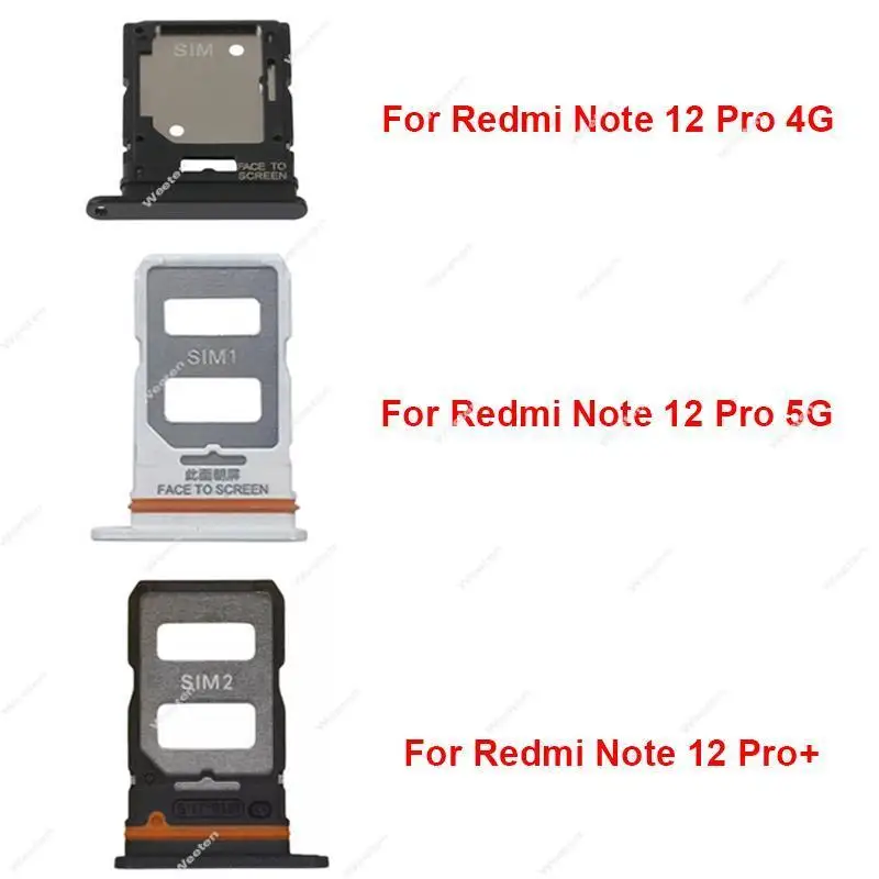 SIM Card Slot For Redmi Note 12 Pro 4G 5G Note 12 Pro+ Plus Card Reader ...