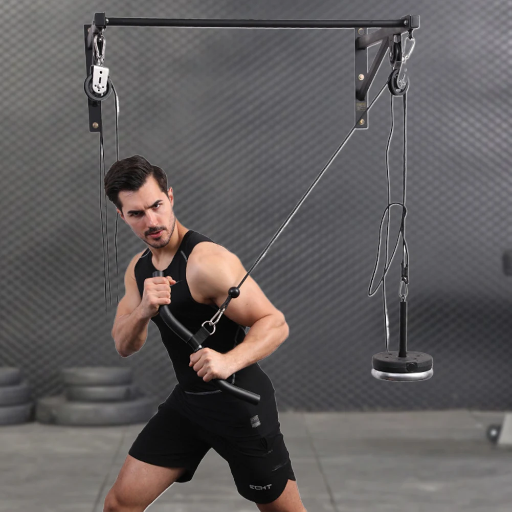 Fitness-Lower-Pull-Bar-com-polia-Punho-de-treinamento-Pulldown-Bar ...