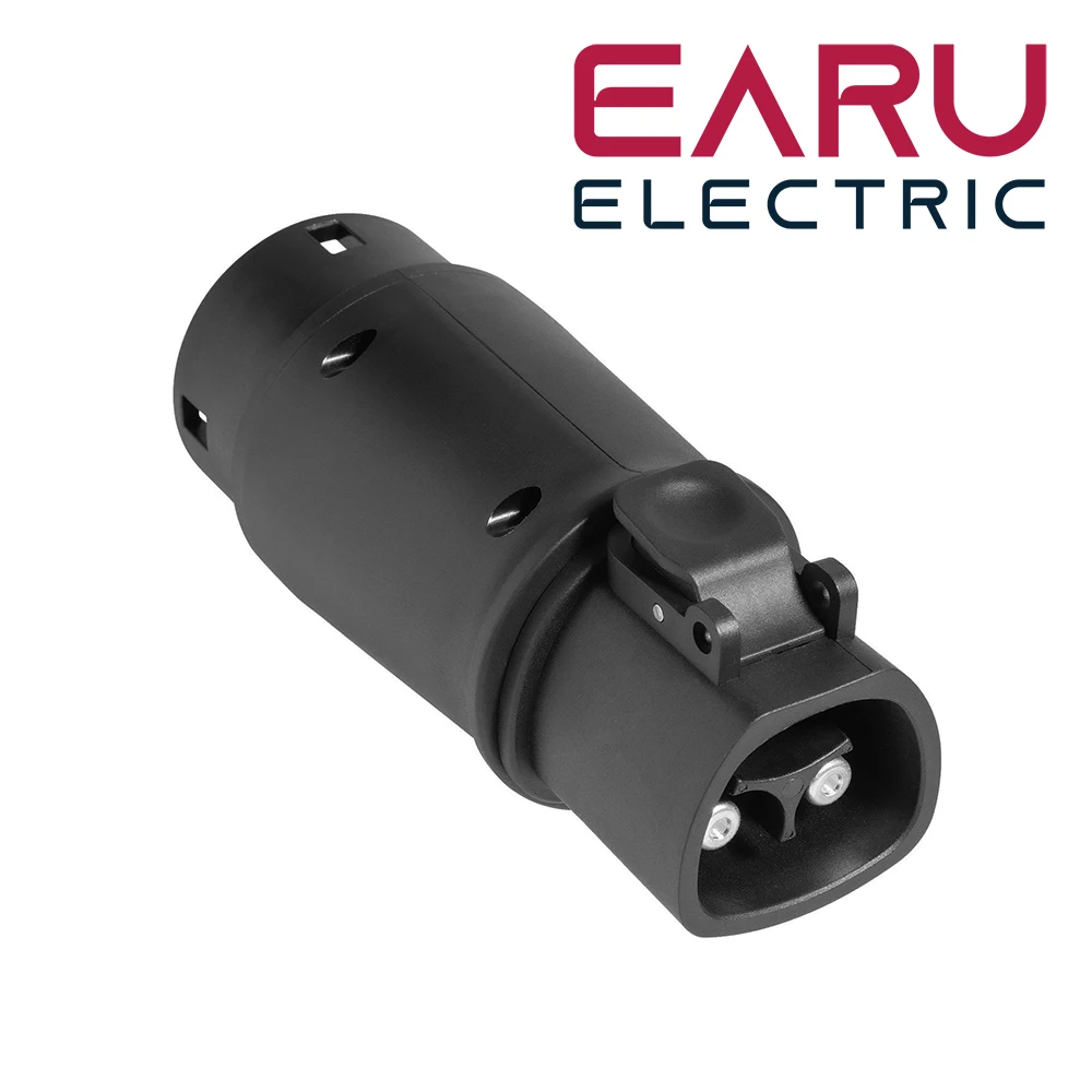 EVSE-Adaptador-tipo-1-a-Tipo-2-EV-convertidor-SAE-J1772-a-Tesla ...