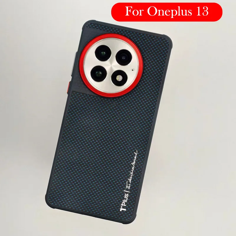 Magnetic TPU Case For Oneplus 13 Kevlar Patch Back Cover Shell ...