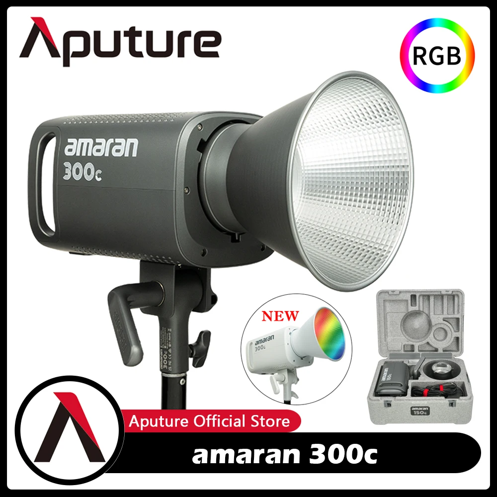Aputure-amaran-300C-RGB-Video-Light-Full-Color-2500K-7500K-Bowens-Mount ...