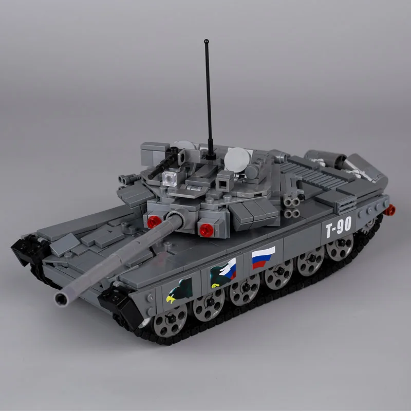 Military-World-War-II-Russian-T90-Main-Battle-Tank-MOC-Soldier-Carrier-Tracked-Armored-Vehicle ...