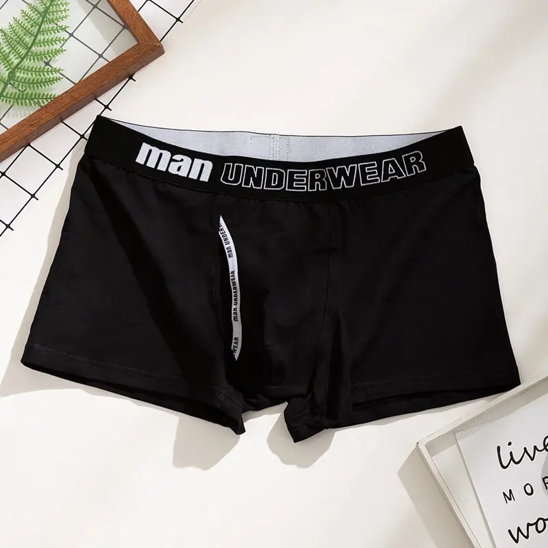 1PCS-Coton-Mens-Slip-Soft-Boxer-Hommes-Respirant-Solide-Sous-V-tements ...