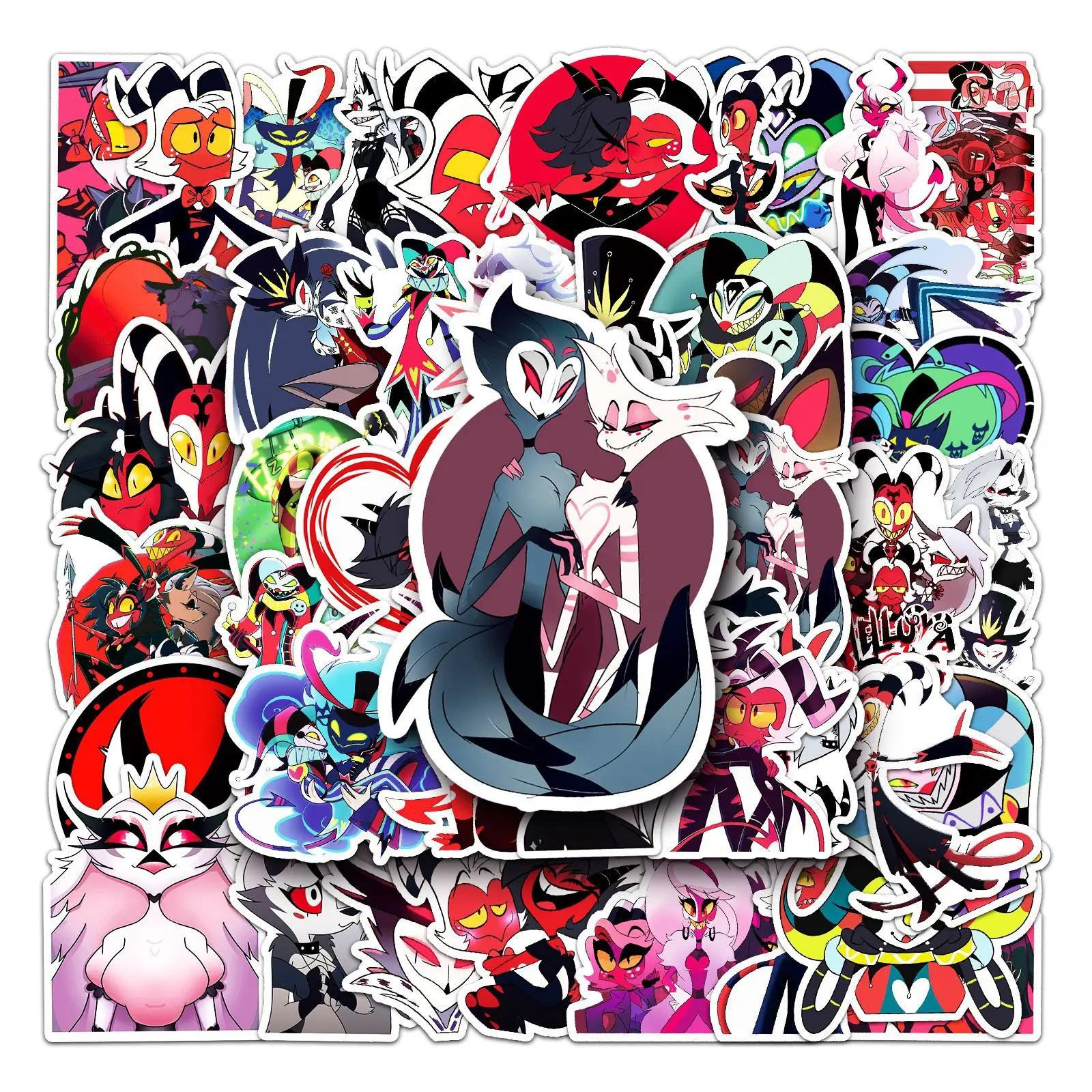 10/30/50PCS Anime Helluva Boss Stickers Graffiti for Laptop Luggage ...
