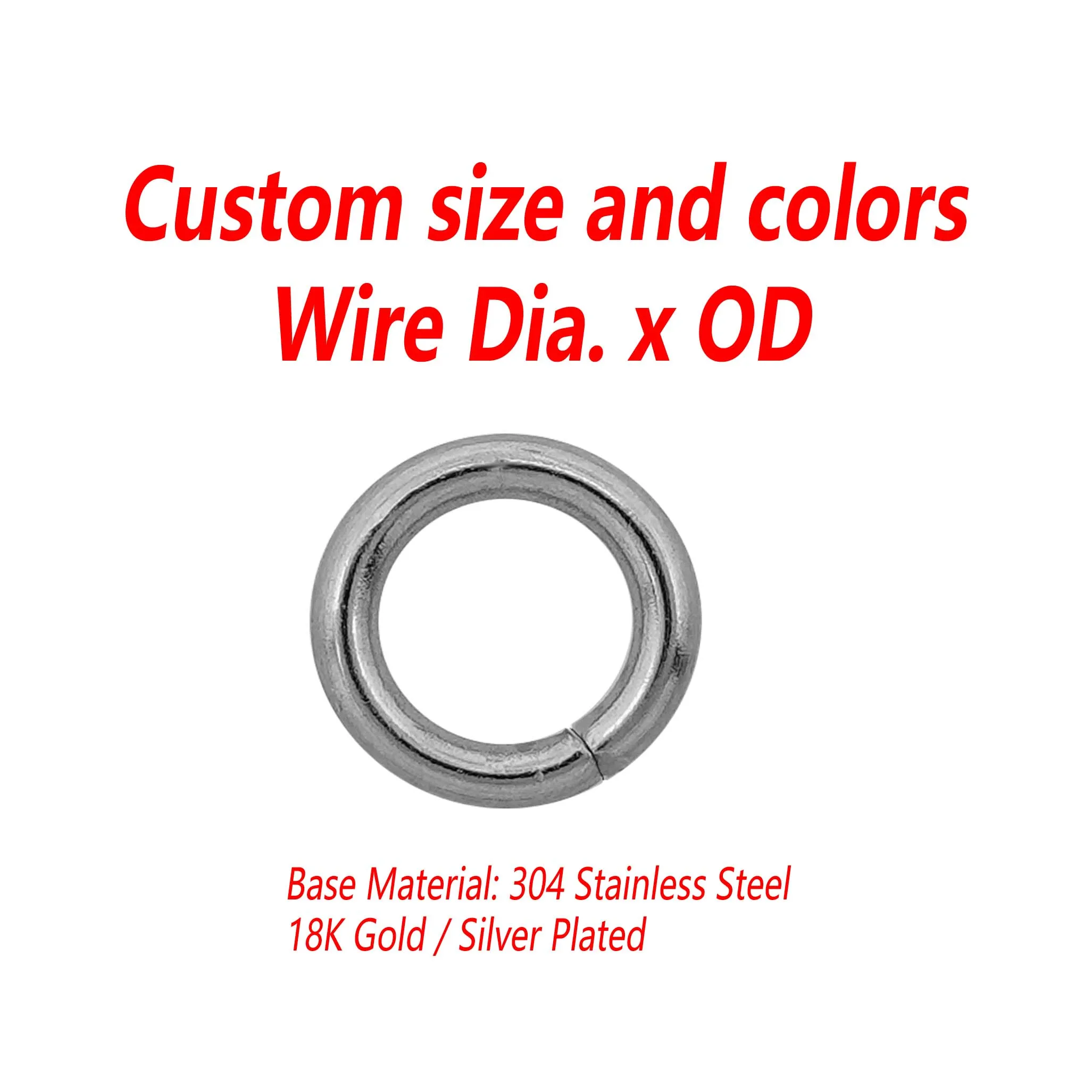 1000PCS-Custom-Size-and-Colors-Stainless-Steel-Jump-Rings-Silver-or ...