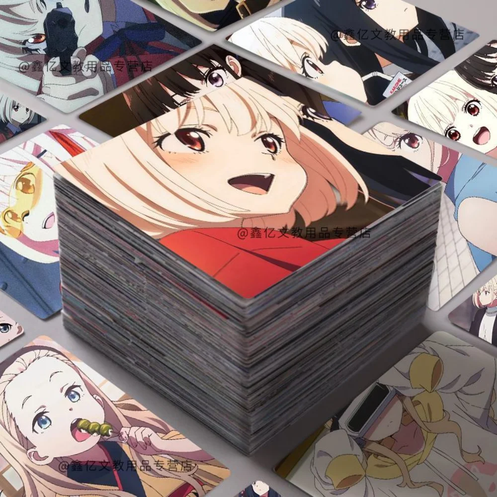 60Pcs Anime girl Sticker | Lycoris Recoil Anime Cartoon decal stickers ...