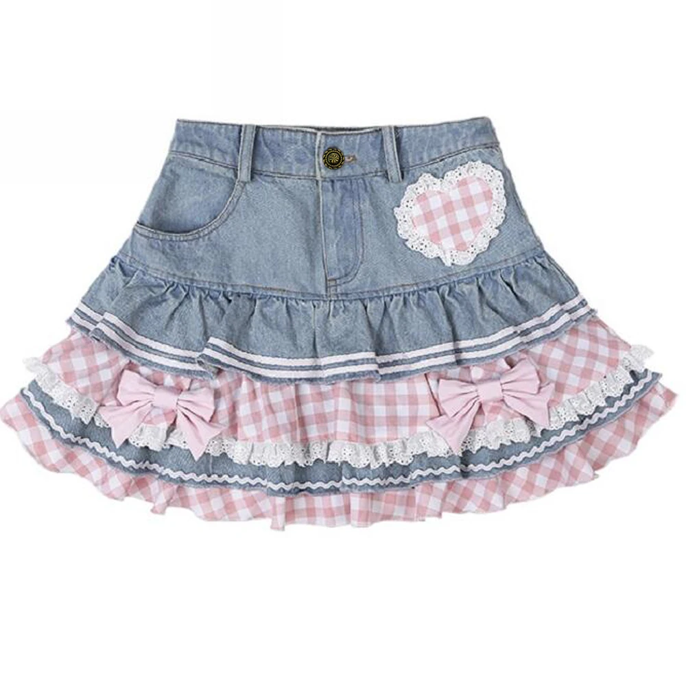 Preppy-Style-Lolita-Kawaii-Skirts-Japanese-Sweet-Mini-Women-Harajuku ...