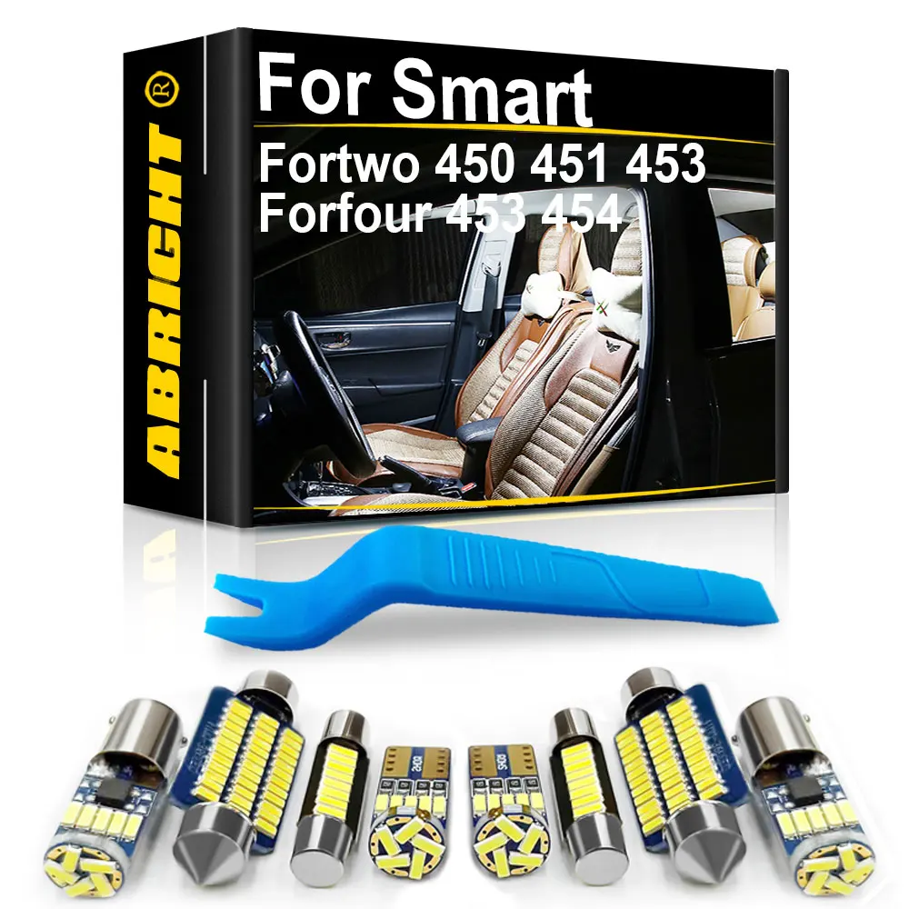 Car LED Interior Lights Canbus For Smart Fortwo Forfour 450 451 453 454 ...
