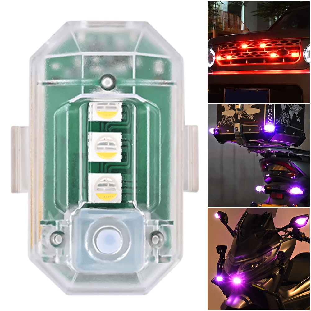 Anti-collision-Warning-Lamp-Remote-Control-8-Color-Car-Strobe-Light ...