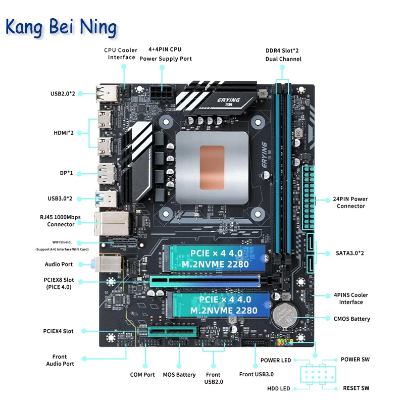 ERYING-Desktops-Motherboard-Set-with-Onboard-CPU-Core-Interpose-Kit-i5 ...