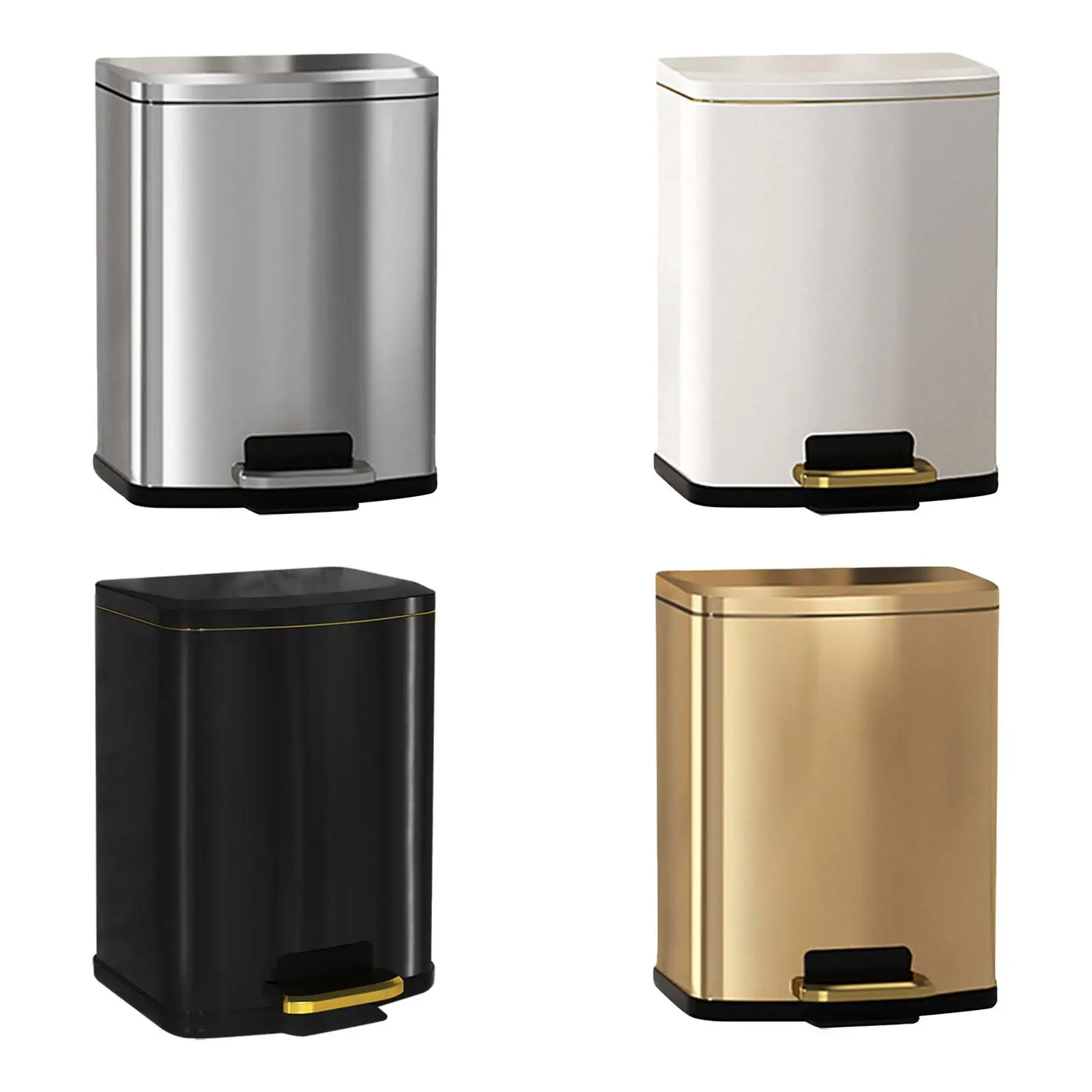 Step-on-Trash-Can-9L-Trendy-Foot-Pedal-Garbage-Bin-for-Office-Dorm ...