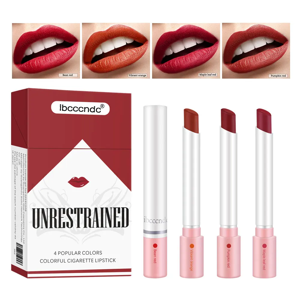 Cigarette-Lipstick-Set-4-Colors-Matte-Long-Lasting-Waterproof-Matt ...