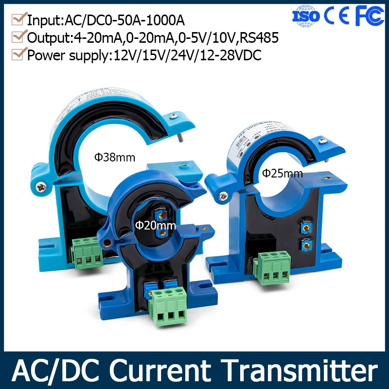 AC-DC-Hall-Current-Sensor-0-1000A-AC-DC-Current-Detection-4-20mA-0-20mA ...