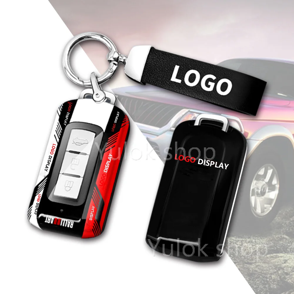 Racing-car-key-cover-key-case-For-Outlander-Lancer-Eclipse-Mirage ...
