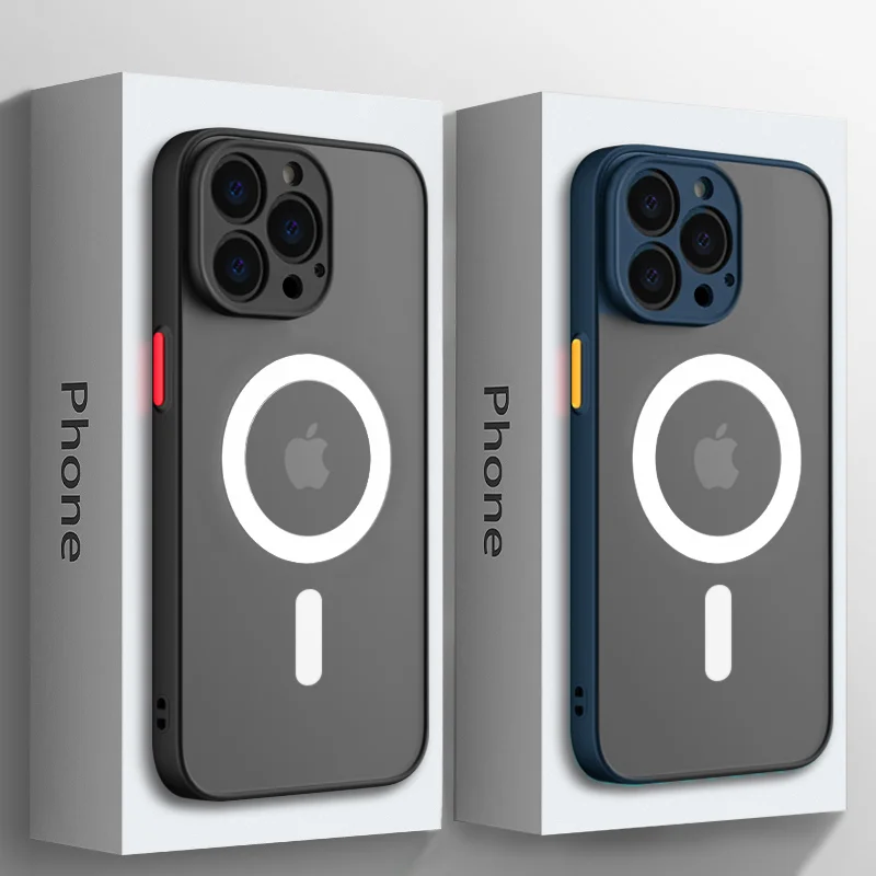 For-Magsafe-Matte-Magnetic-Case-For-iPhone-15-14-11-13-12-Pro-Max-Plus ...