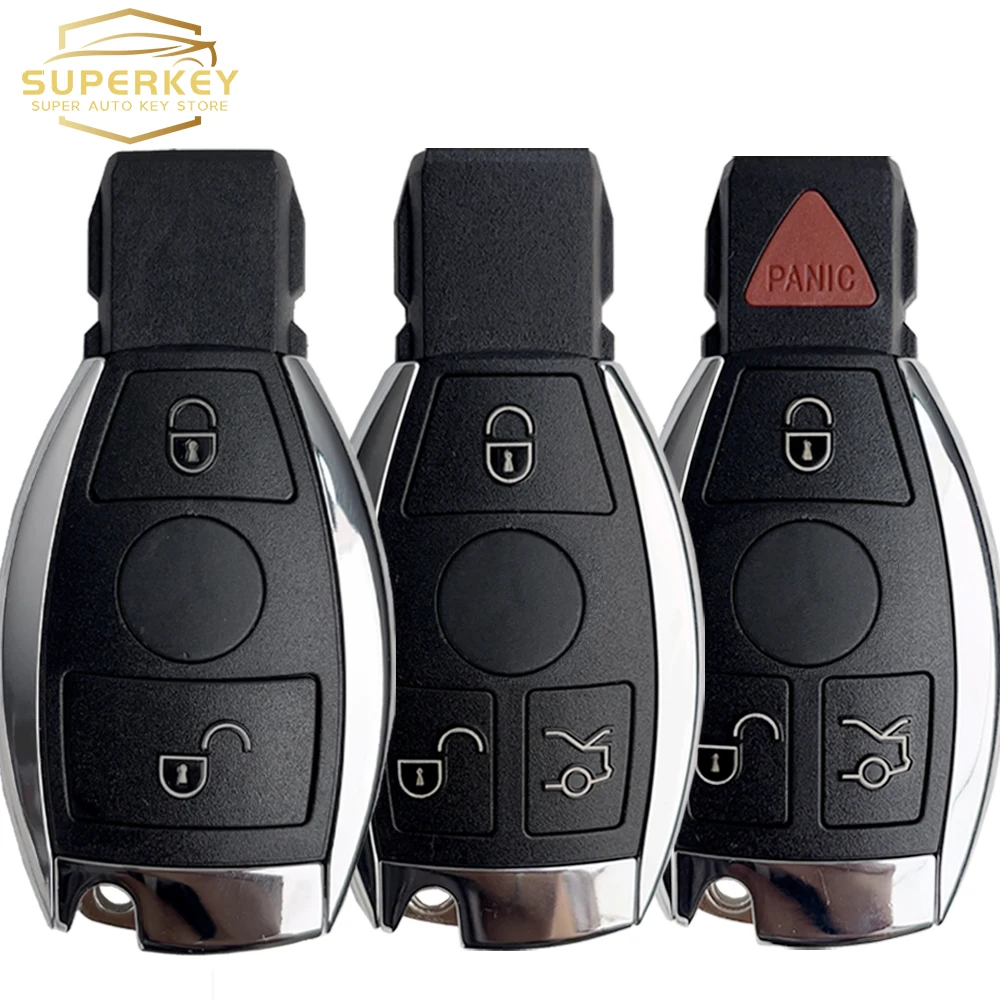 SUPERKEY 2/3/4 Buttons Smart Remote Car Key Shell For Mercedes Benz BGA ...