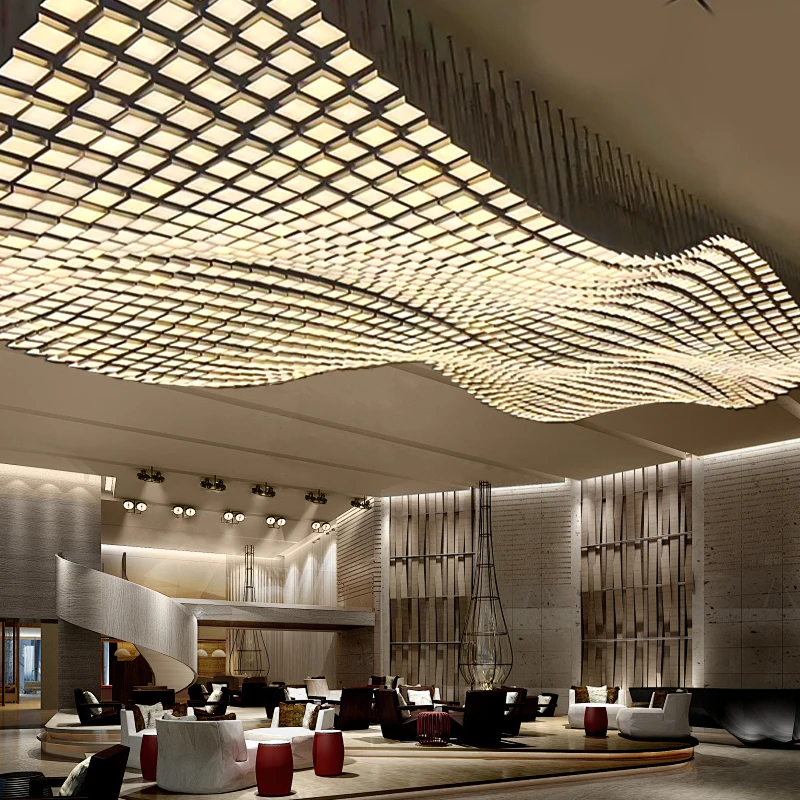 Customized-Lighting-Lamps-High-Quality-Lobby-Modern-Ceiling-Hanging ...
